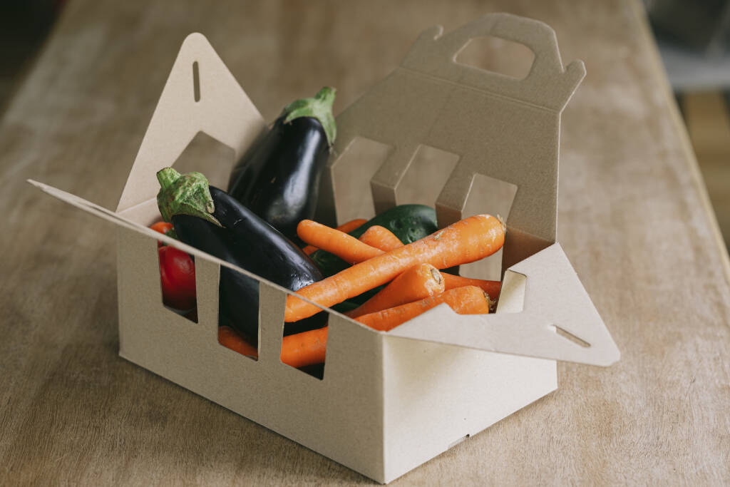 Panier carton Brun 30X20X12 cm - Degrav'Agri